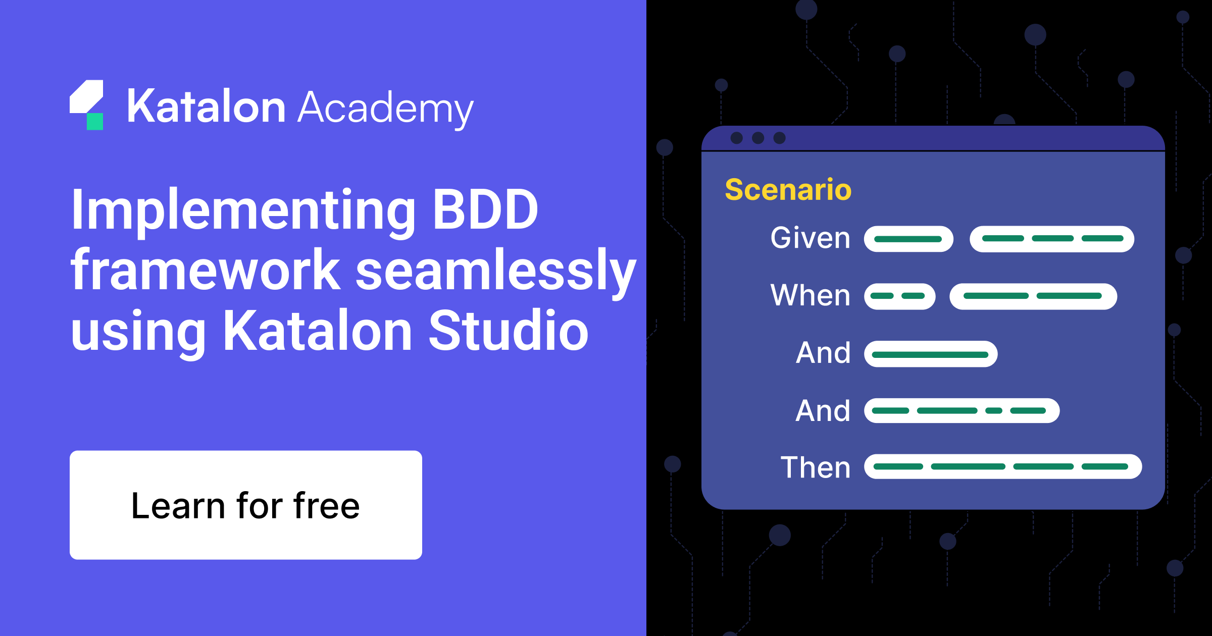 Behavior Driven Development (BDD) with Katalon Studio