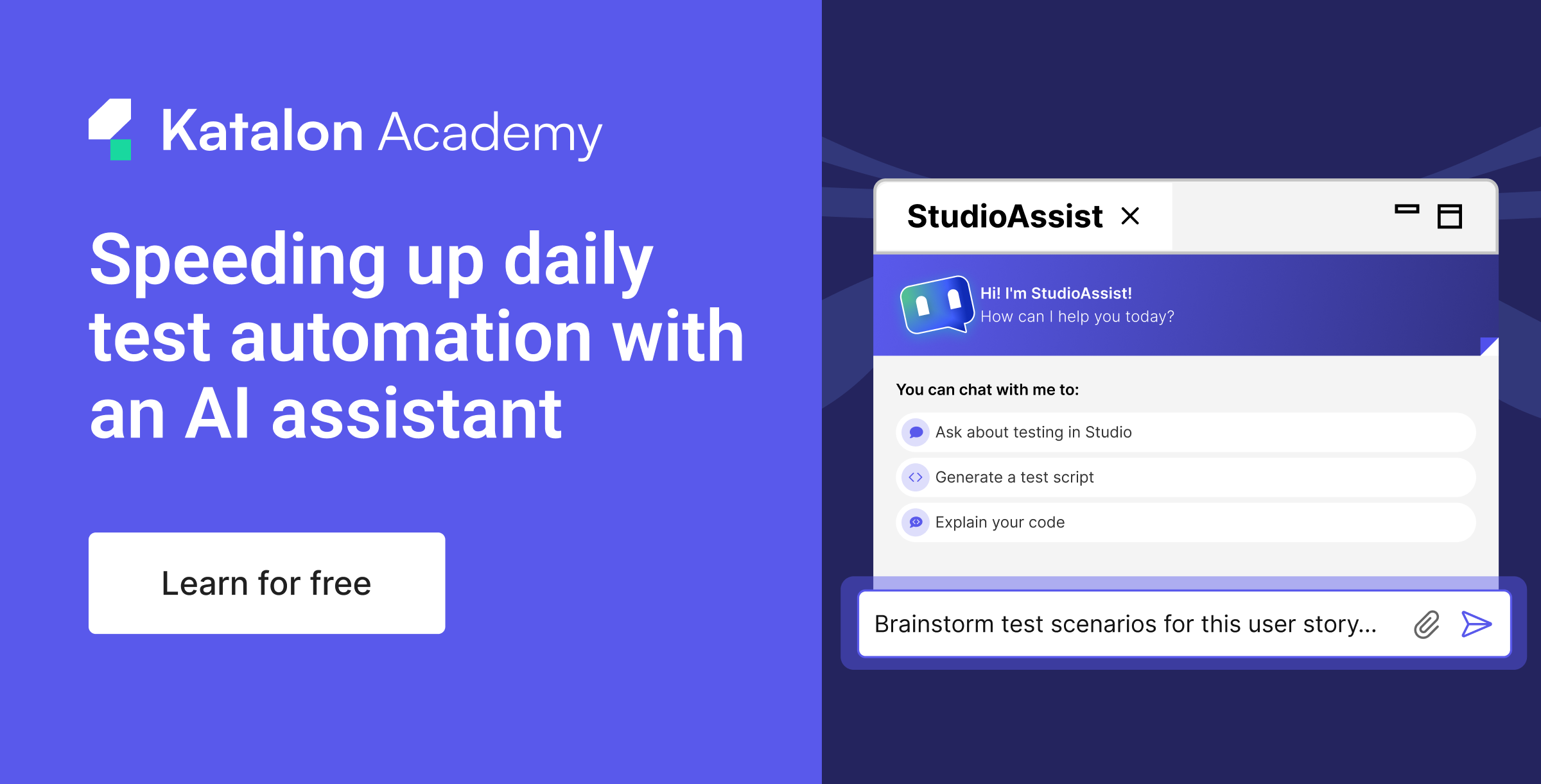Accelerating daily test automation with an AI assistant